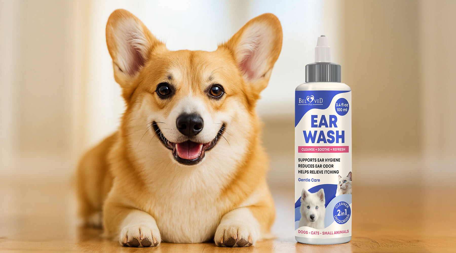 Say Goodbye to Redness and Itching – Gentle Ear Drops for Dogs & Cats ...