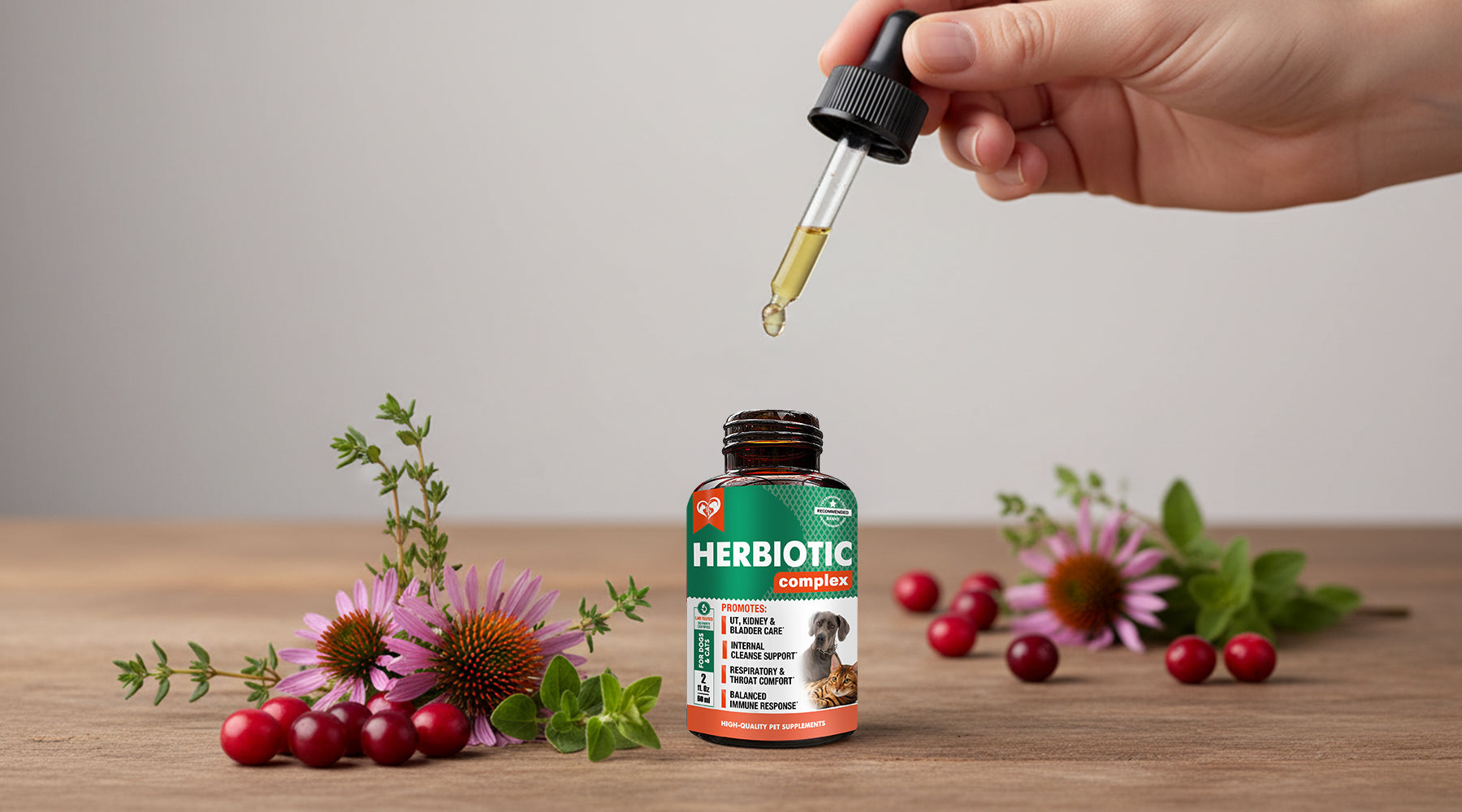 Natural Antibiotic for Dogs & Cats — Herbal UTI, Cough & Immune Suppor ...